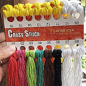 Mantouxixi Embroidery Starters Kit with Pattern & Instructionsfor Beginners, Cross Stitch Kits with Embroidery Hoops, Stamped Embroidery Cloth, Colored Threads and Needles