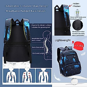 MITOWERMI Kids Backpack for Boys Girls Nylon Elementary School Bags Durable Children Bookbags Casual Travel Back Pack