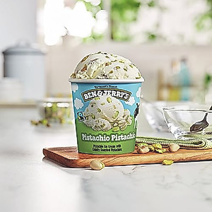 Ben & Jerry's Pistachio Pistachio Ice Cream Pint Non-GMO 16 oz