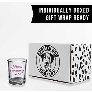 Personalized Printed 2.5oz 1pk Shot Glasses – Customized Gift for Women Men, Custom Message Name Date, Birthday Gift Ideas Friend Her Him, 21st Party Favors, Cute Funny, 16 Colors, Your Text Here