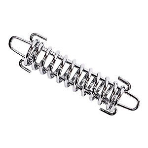 ZICRIC Tent Spring Buckle, 4Pcs Damping Spring Sunshade Heavy Duty Stainless Steel Awning Rope Tensioner Spring Camping Beach Tent Rope Tensioner Tent for Outdoor Camping Dog Training