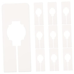 COHEALI Baby Stuff 10pcs Separator White Tags for Clothes Clothing Rack Divider Wardrobe Accessory Plastic Hangers Dividers Hanger Dividers Hanger Separators Tool Closet