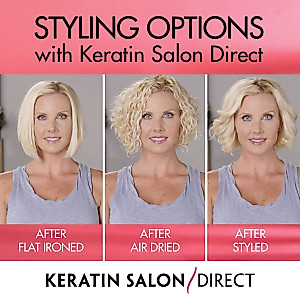 Keratin Salon Direct Keratin Hair Treatment, 4 oz | Frizz Control, Formaldehyde Free, Salon Quality, Smoothing Treatment, Long Lasting, Cream for All, Frizzy, Curly, Dry, Damaged Hair