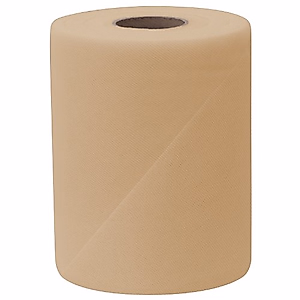 Falk Fabrics Tulle Spool, 6-Inch by 100-Yard, Beige