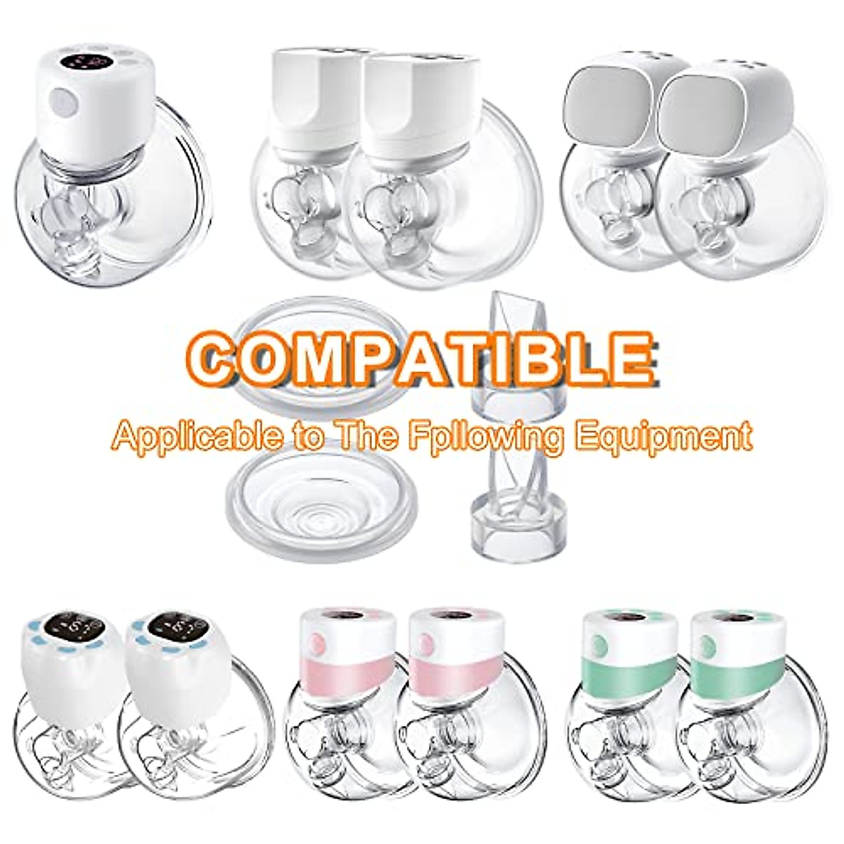 Nanawawa Duckbill Valve and Silicone Diaphragm,Compatible with momcozyS9/S12/S9pro/S12pro/TSRETE，Pump Parts/Accessories (10 Piece Set)