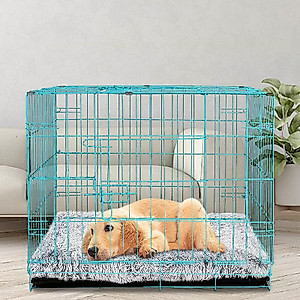 Plush Soft Washable Dog Crate Pad & Bed - Anti-Slip, Large to Small Dogs & Cats