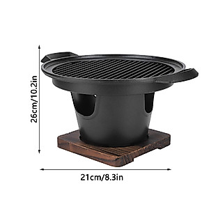 Barbecue Grill, Household Portable Mini Smokeless Barbecue Grill Charcoal Stove BBQ Accessories 26x21x12.5cm