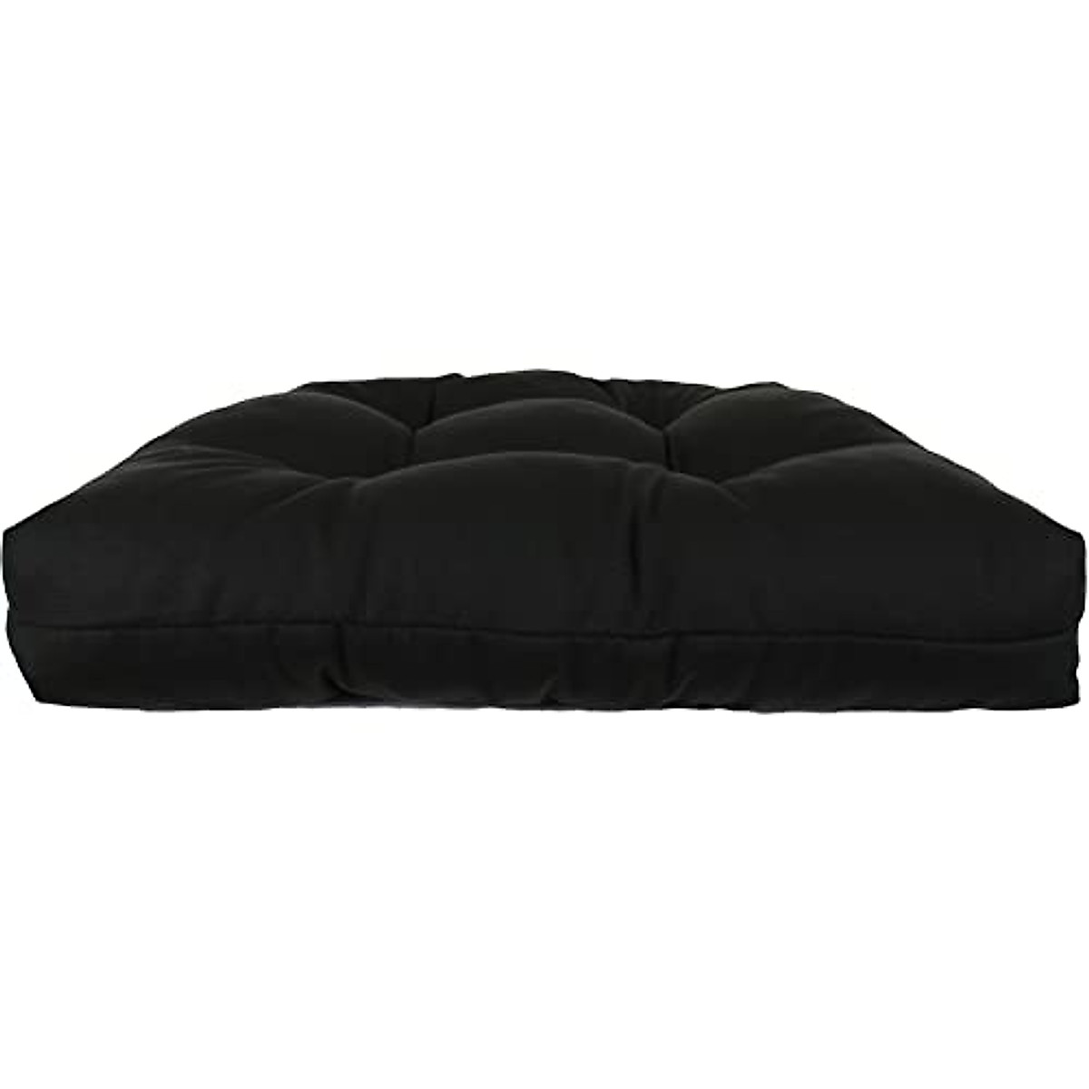 College Covers Everything Comfy Indoor/Outdoor Seat Patio D Cushion, 1 Count (Pack of 1), Black