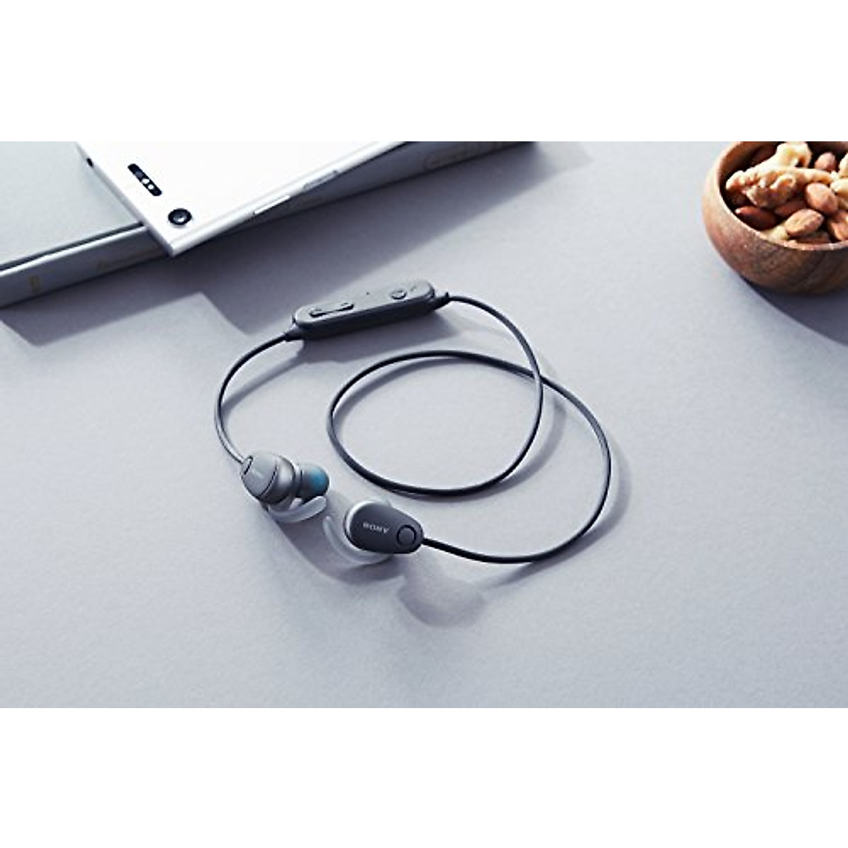 Sony SP600N Wireless Noise Canceling Sports In-Ear Headphones, Black (WI-SP600N/B)