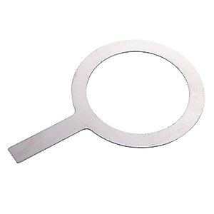 Cabilock Stainless Steel Cup Ring Coffee Cup Cover Tea Cup Rim Baking Cup Rim Cream Cup Rim Cover Espresso Dosing Ring Baking Rings Diy Tea Ring Expresso Coffee Cup Mug Rim Ingredients Seal