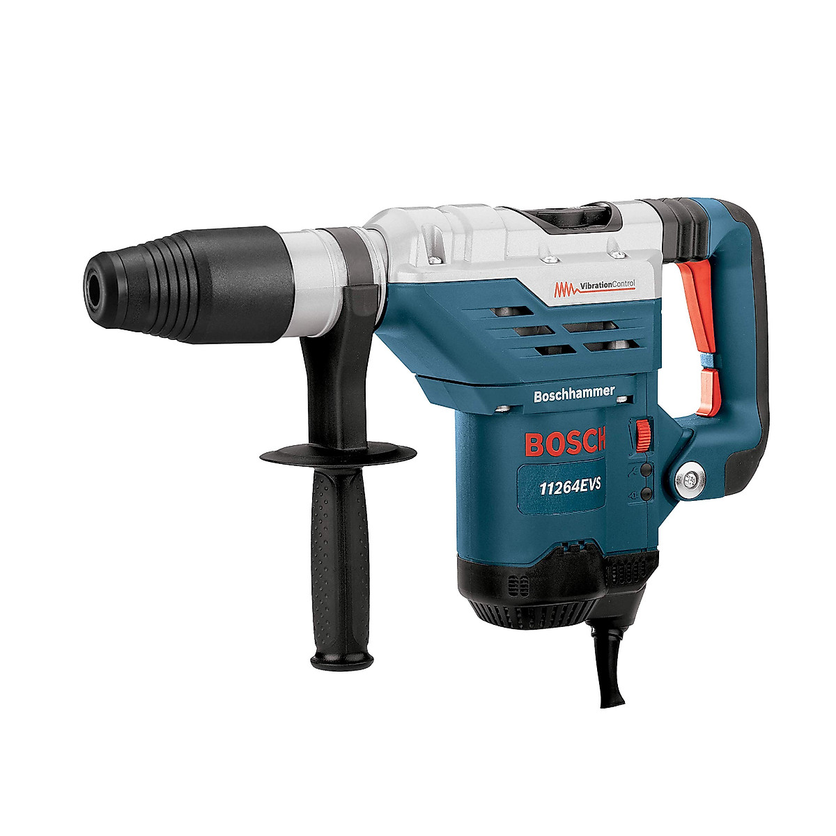 BOSCH 11264EVS 1-5/8 SDS-Max Combination Hammer with BOSCH HC5010 1/2 In. x 13 In. SDS-max Speed-X Rotary Hammer Bit, Grey