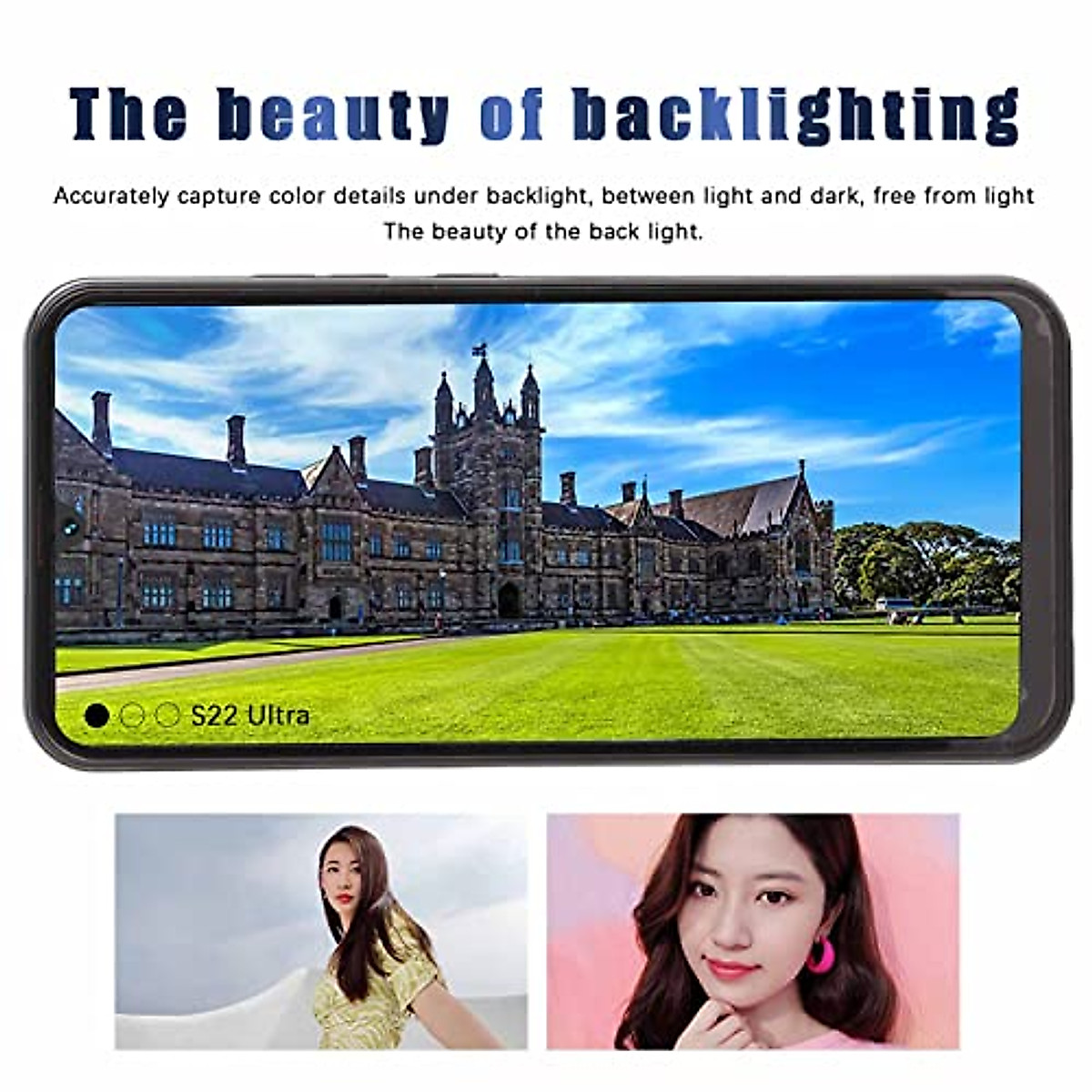 5G Unlocked Cell Phone, 6.4 Inch Super High Screen 1960x1080 High Definition Resolution, 6000mAh Battery 13MP Rear and 5MP Front Camera, Suitable for Calling Music(USA)