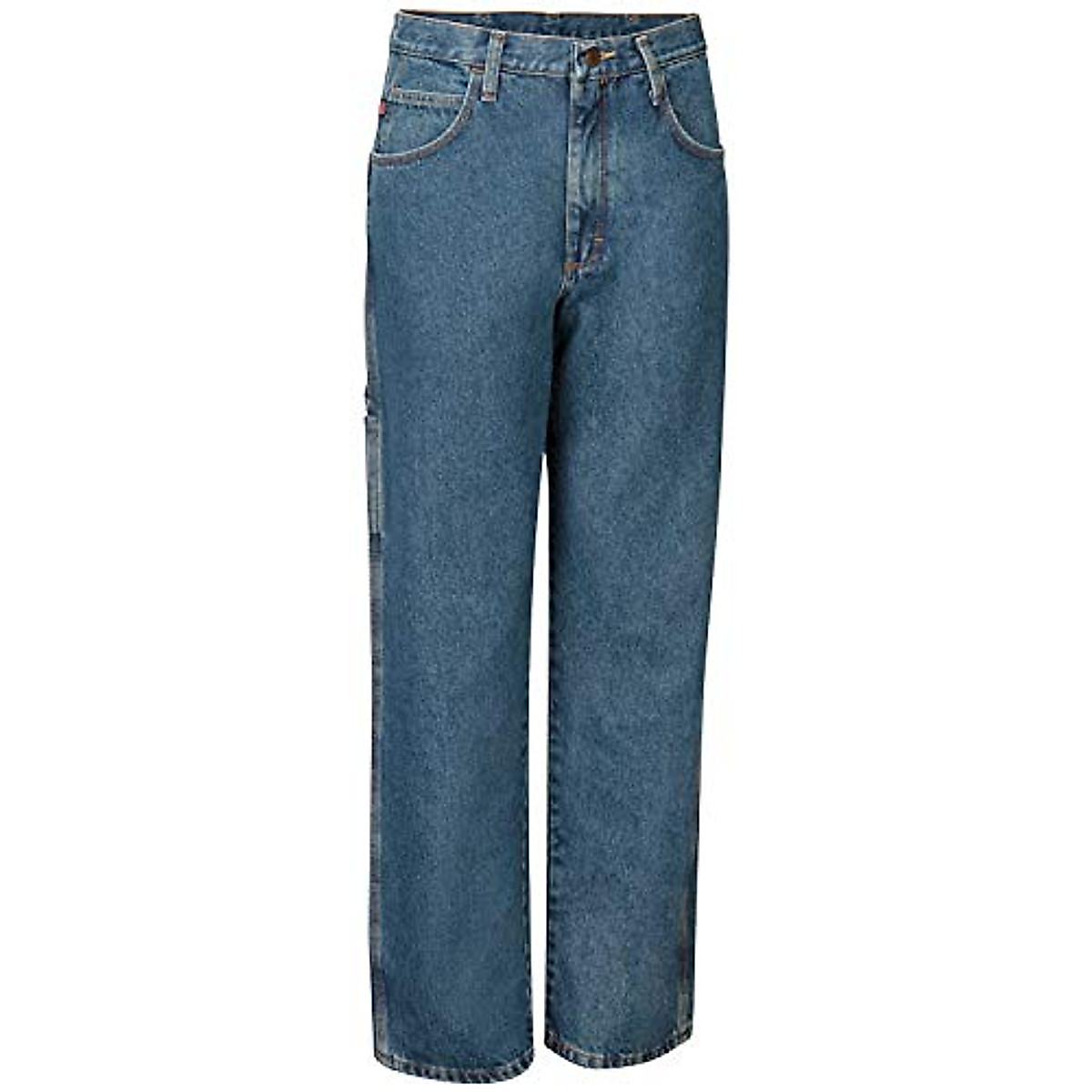 Red Kap Men's Loose Fit Dungaree, Stonewash, 38W x 30L