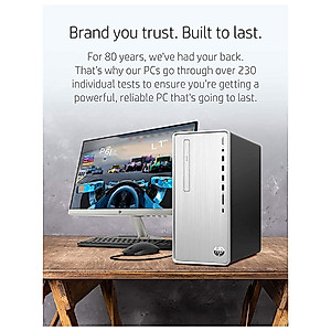 HP Pavilion Desktop PC,AMD Ryzen 5 4600G Processor 6-core Wite Radeon Graphics,12GB DDR4-3200 SDRAM,512GB HD-Windows 10 Home,Multi-Display Capable,5.1 Surround Sound(TP01-1337c),with 5-feet HDMI