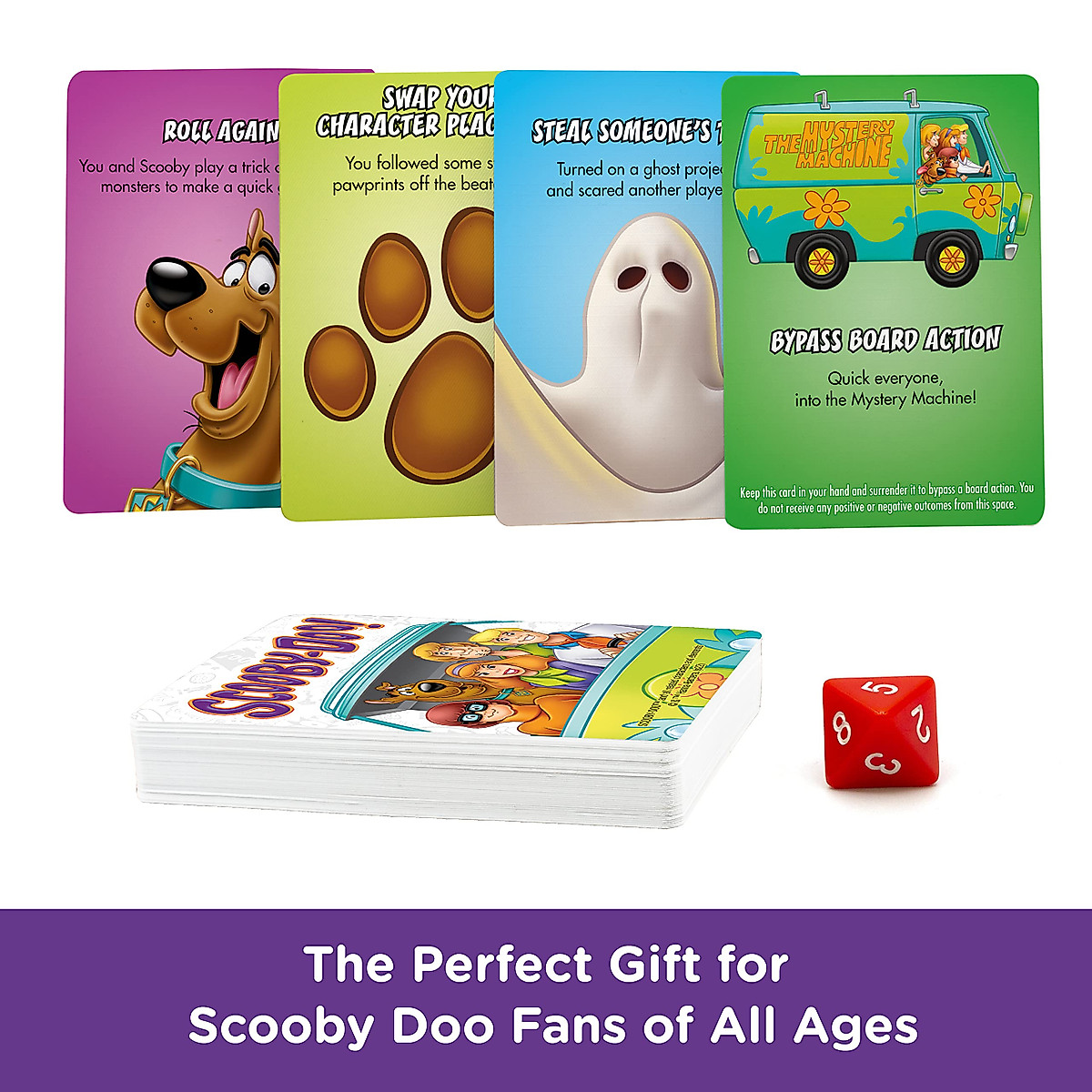 AQUARIUS Scooby-Doo Journey Board Game - Fun for Kids & Adults - Officially Licensed Scooby-Doo Merchandise & Collectibles (97018), Blue, White, Orange, for 96 months