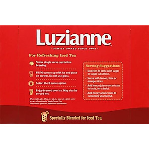 Luzianne Unsweetened Iced Tea, Single Serve K-Cup Pods, 12 Count