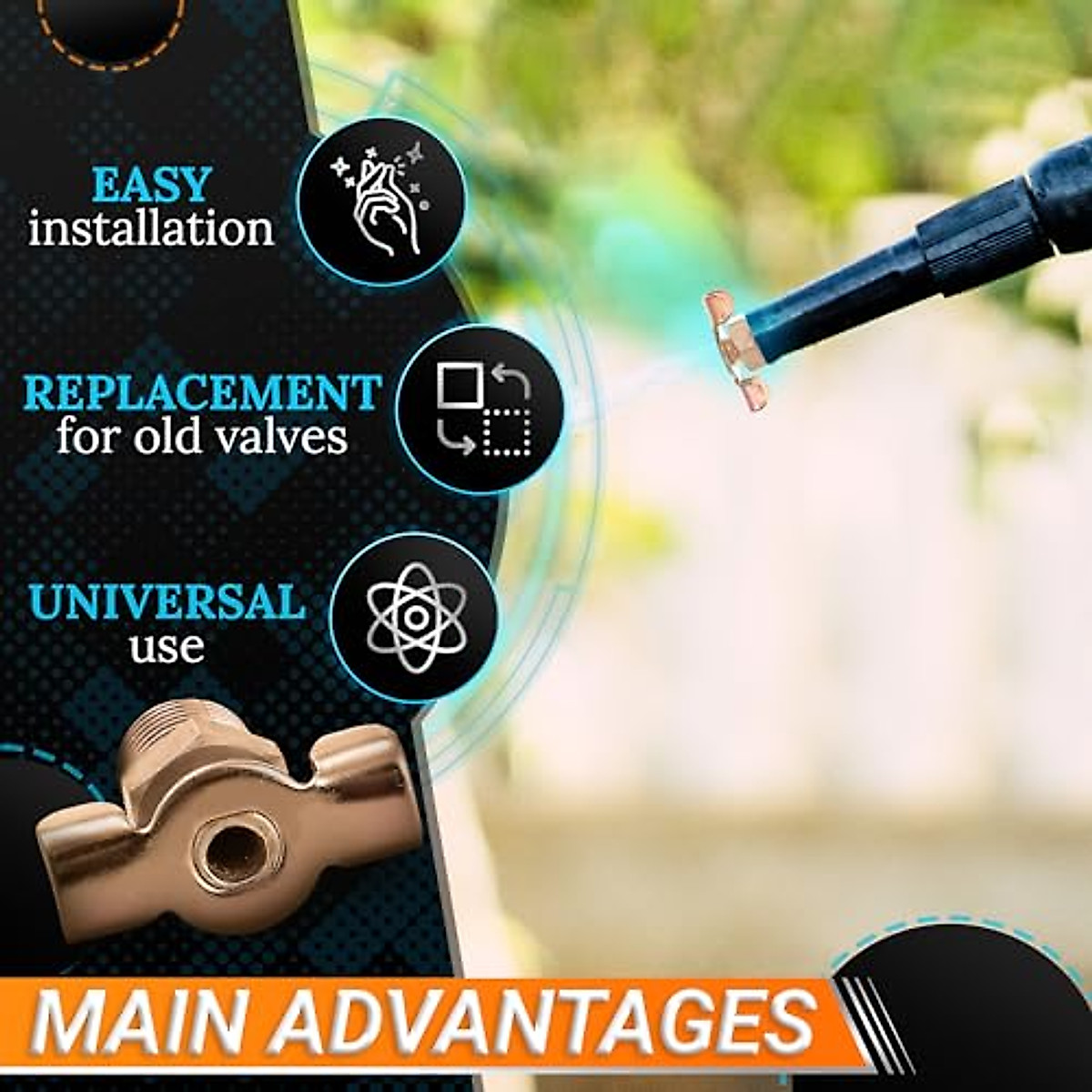 1/4 Air Valve Air Compressor Drain Valve - High Flow Air Fittings Portable Air Tank Valve Air Compressor Parts Water Line Adapter Petcock Valve - Home Improvement Air Compressor Fittings Water Valve