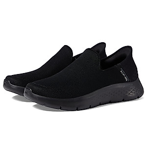Skechers Men's Gowalk Flex Hands Free Slip-ins Athletic Slip-on Casual Walking Shoes Sneaker, Black, 10.5