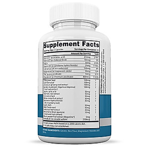 Justified Laboratories (3 Pack) Glucotrust Max 1295MG Formula Supplement Pills 180 Capsules