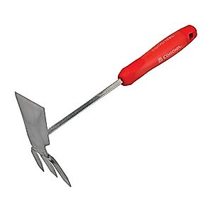 Corona CT 3344 Premium Stainless Steel ComfortGEL Hoe/Cultivator, Red