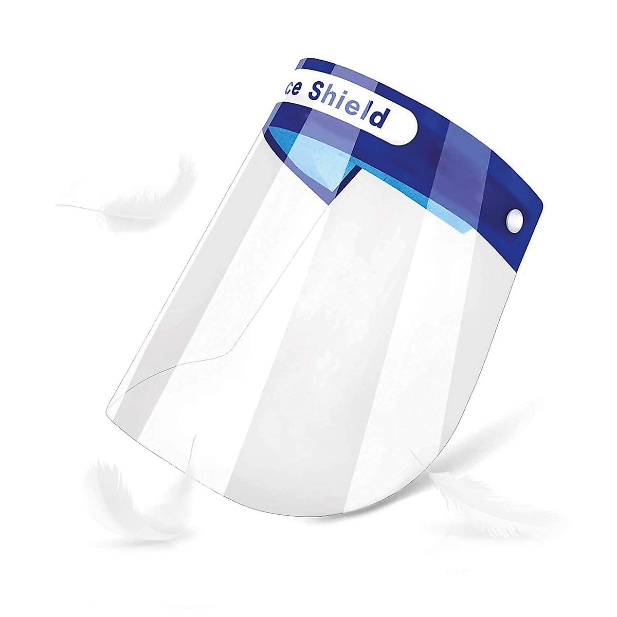 10 Pack Safety Face Shield, All-Round Protection Headband with Clear Anti-Fog Lens, Lightweight Transparent Shield with Stretchy Elastic Band (10)