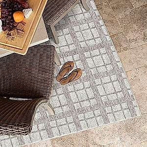 Orian Rugs Landon Natural Area Rug, 5' x 7', Grey