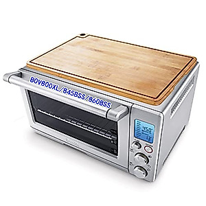 ANFU Cutting Boards Compatible with Breville BOV800XL/845BSS/860BSS, Butcher Block for Toaster Smart Oven Pro Air Fryer, Increates Storage space and Protects Cabinets (17.8x10.8 inch)