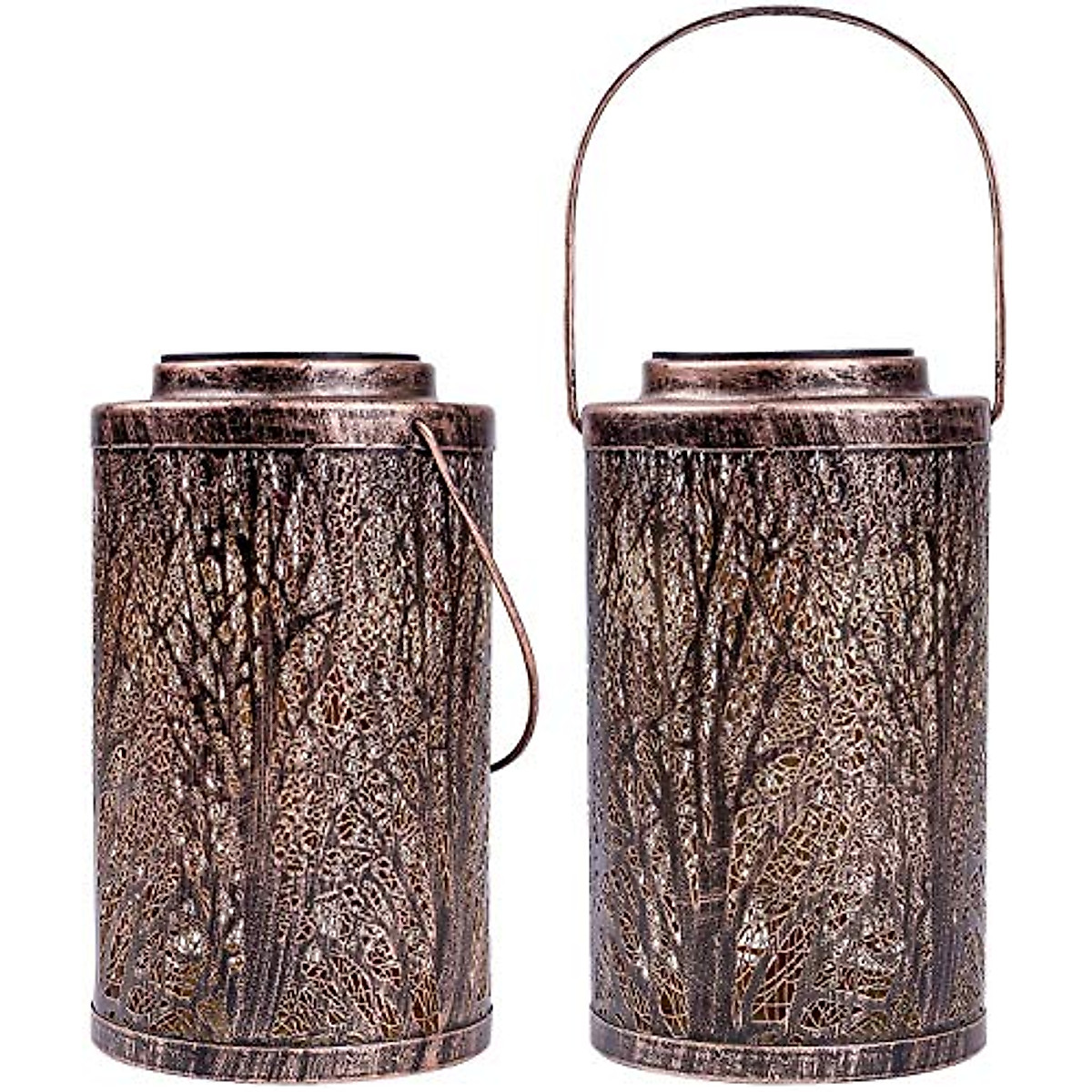 Hanging Solar Lights Outdoor - Solar Lanterns Garden Solar Patio Table Lamps Decorative SUNWIND 2 Pack for Garden, Backyard, Tree, Porch, Wall, Fence