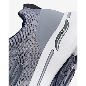 Skechers Men's Gowalk Arch Fit-Athletic Workout Walking Shoe with Air Cooled Foam Sneaker, Grey/Navy, 11.5 X-Wide