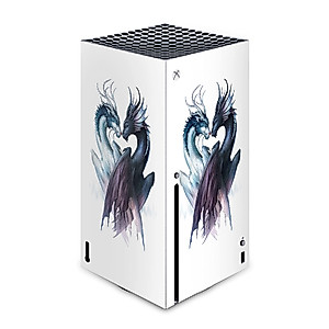 Head Case Designs Officially Licensed Jonas JoJoesArt Jödicke Yin and Yang Dragons Art Mix Matte Vinyl Sticker Gaming Skin Case Cover Compatible with Xbox Series X Console