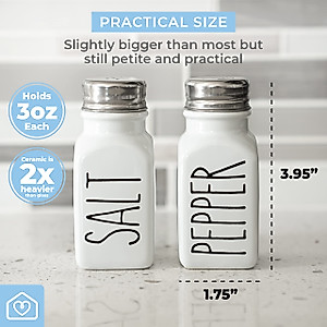 Heartland Home Porcelain Butter Dish and Salt and Pepper Shaker Set