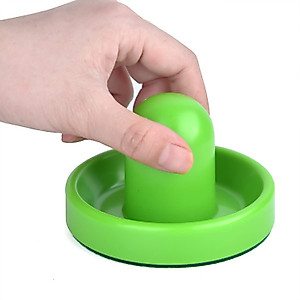 Coopay Air Hockey Pushers and Red Air Hockey Pucks, Goal Handles Paddles Replacement Accessories for Game Tables(4 Striker, 8 Puck Pack)