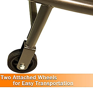 Sunnyglade 6.6'L x 6.5'W Patio Double Chaise Lounge Bed with Canopy,Headrest Pillow and Wheels,Portable Outdoor Hammock Bed for Backyard,Lawn,Garden,Courtyard,Brown