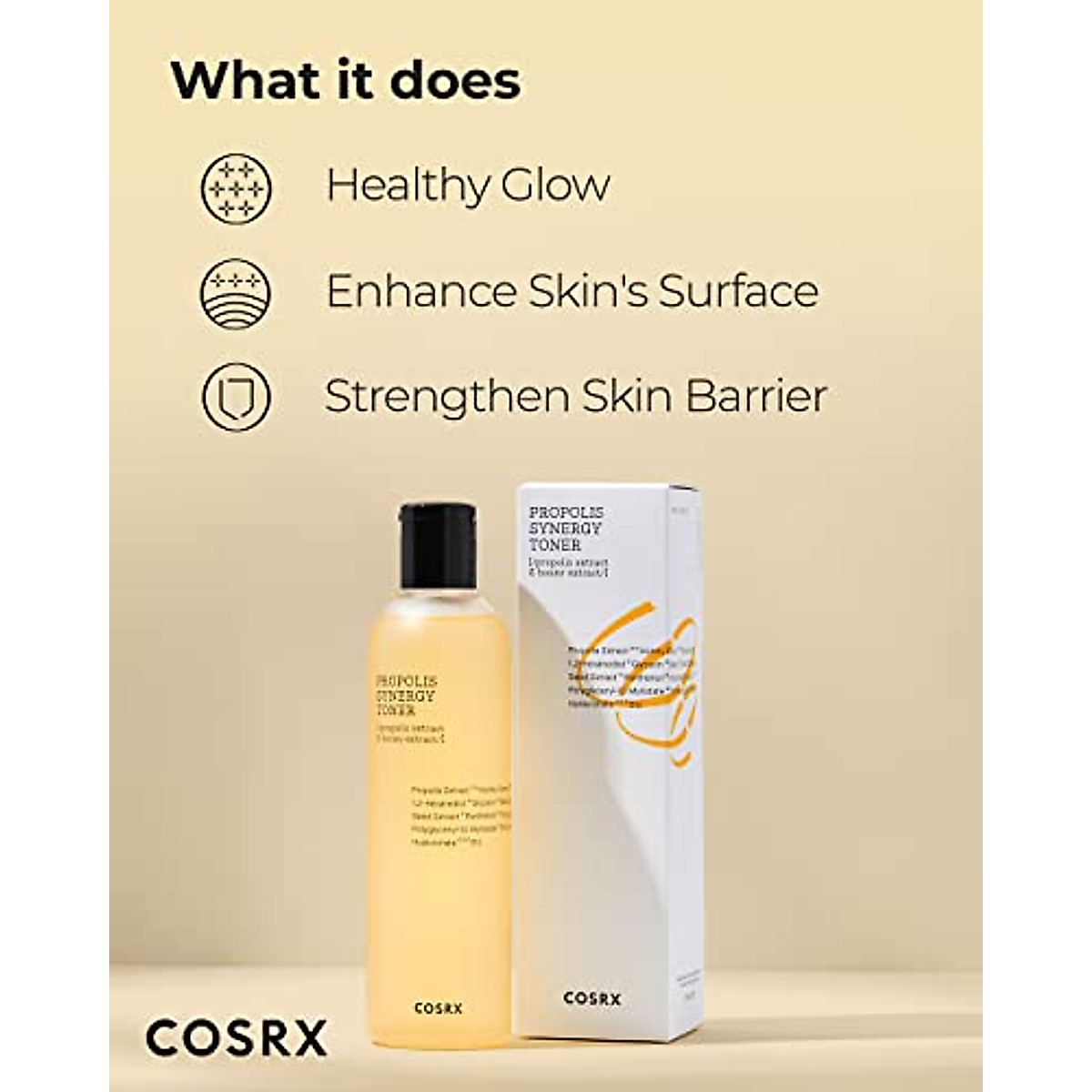 COSRX Full Fit Propolis Synergy Toner, 150ml / 5.07 fl.oz | Propolis 72.6% | Korean Skin Care, Paraben Free