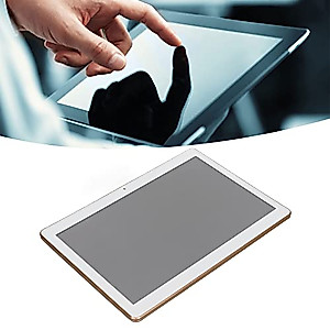 Gaming Tablet 100-240V 5M PX Rear Camera 1280x800 Resolution ROM 64GB HD Tablet Champagne 10.1 Inch IPS LCD for Video for 9.0 for Gaming (US Plug)