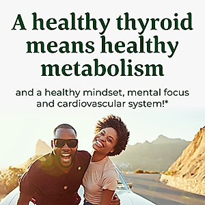 MegaFood Thyroid Strength - Mineral Supplement - Thyroid Support for Women with Ashwagandha, Zinc, Selenium, Copper, Iodine & L-Tyrosine & Herb Blend - Vegetarian - 90 Tabs (45 Servings)