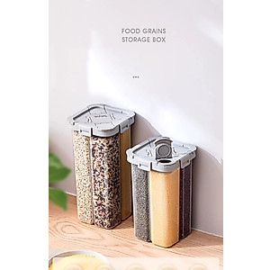 OatlyOak Food Storage Containers Set for Kitchen Plastic Kitchen Storage Containers for Pantry Organization and Storage - Cereal, Rice, Pasta, Flour and Sugar Containers