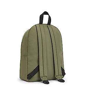 Kipling Curtis Laptop Backpack, Adjustable, Lightweight, Wide Shoulder Straps, Medium, Strong Moss C, 11.75''L x 15.75''H x 7.5''D