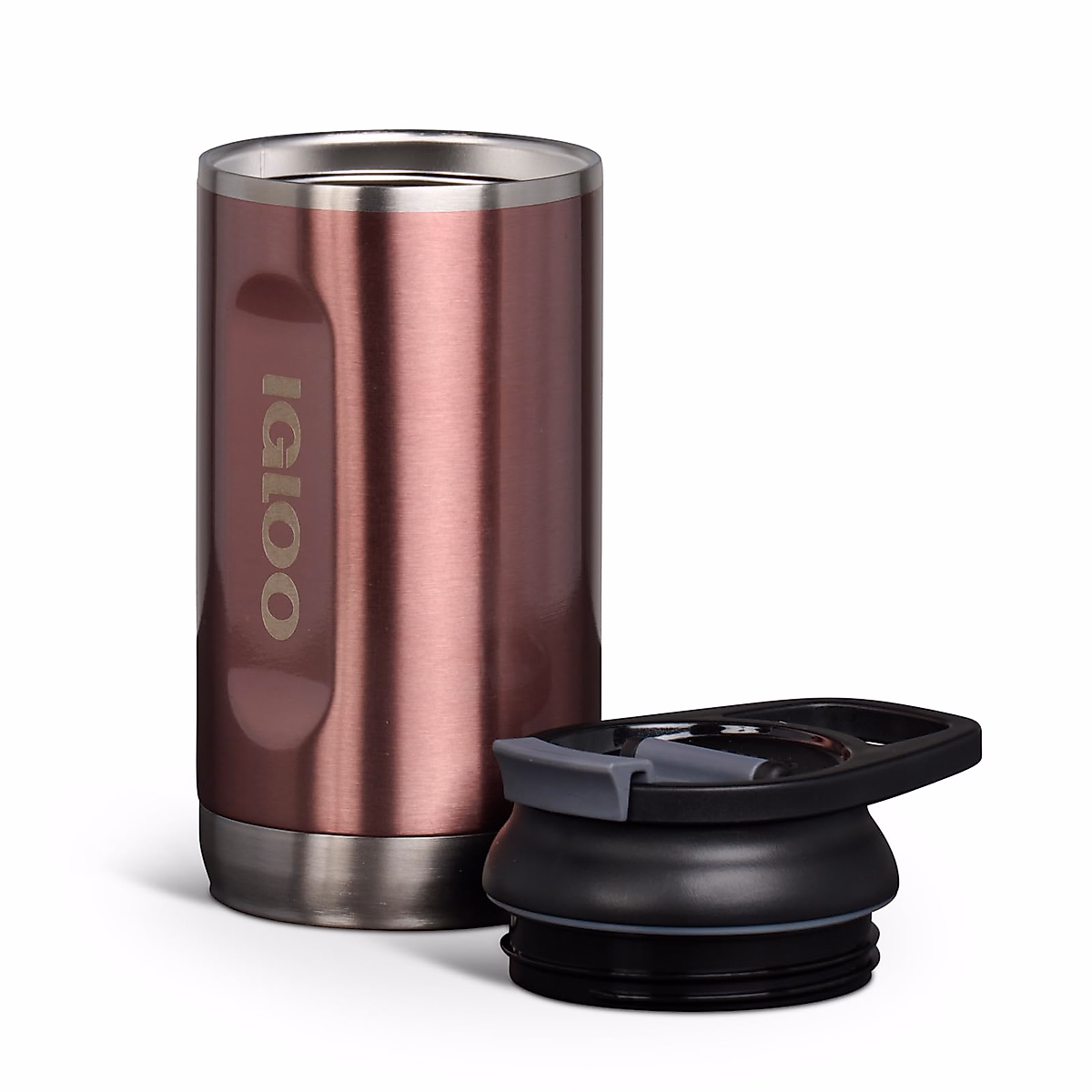 Igloo, 12 OZ Stainless Steel, Tumbler, Flip ‘n’ Sip, Flamingo