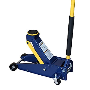 Aain® Heavy duty 3 Ton Floor Jack, Steel Hydraulic Service Jack Quick Rise With Double Pump Quick Lift, Blue HT3300