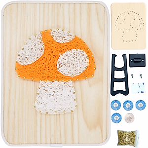 BAZIMA DIY String Art Kit for Beginner, DIY Mushroom Craft Kit,Unique Gift,Craft Kit for Holidays