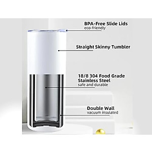 I'm A Trump Girl American Flag Skinny Tumbler, 20oz Stainless Steel Vacuum Sealed Tumbler with Reusable Straw, Patriotic Birthday Gifts for Women, Republican Tumbler Cups