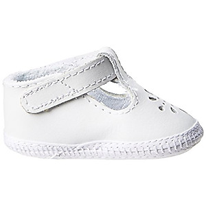 Baby Deer, Baby-Girls Crib Shoe, White, 00(Preemie)