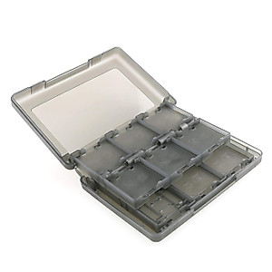 E-outstanding Memory Card Holder Black Plastic 28 in 1 Game Memory Card Case Micro SD Holder for Nintendo 3DS / 3DS XL / 3DS LL / 3DS LL/DSi/DSi XL/DSi LL/DS/DS Lite / 2DS XL LL / 2DS