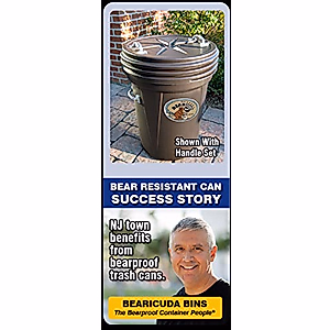 30 Gallon Bearicuda Basic Bear-Resistant Trash Can with Screw-top Lid is airtight to Seal in Odors