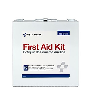 First Aid Only Bulk First Aid Kit, Metal Case