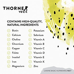 ThorneVET Canine Basic Nutrients – Multivitamin Support for Dogs, 90 Soft Chews