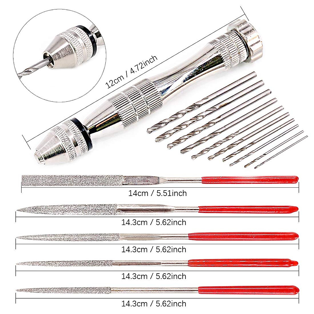 Keadic 55Pcs Professional Modeler Basic Tools Craft Set Hobby Building Tools Kit with a Plastic Case for Gundam Car Model Building Repairing and Fixing