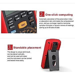 UNI-T UT505A 505B 1000V Digital Handheld True RMS Megger Insulation Resistance Meter Tester Multimeter Ohm Voltmeter Megohmmeter(UT505A)