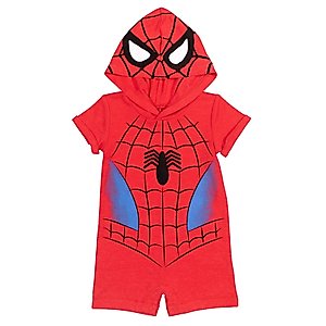 Marvel Avengers Spider-Man Toddler Boys Short Sleeve Romper Spiderman 5T